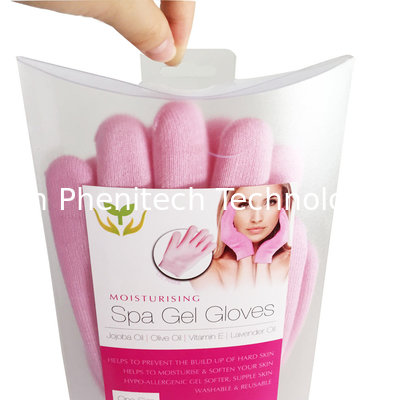 Skin care products Moisturizing Gel Gloves , pink gel spa gloves