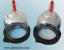 Body Silicon Electric Pulse Therapy Machine , Vacuum Cupping Therapy Massager