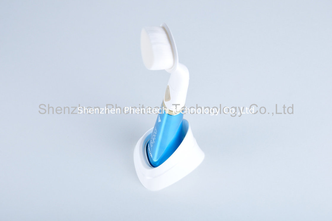Blue Color Facial Deep Cleaning Brush with 52000 Ultra Soft Fine Wool