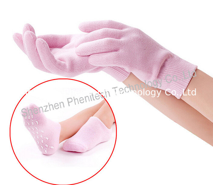 Cotton Essential Oil Gloves For Hand Moisturize , Beauty Silicone Gloves