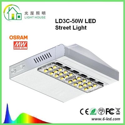 Osram Meanwell Driver LED Street Light Lamp 160 LM / W Outdoor Street Lighting