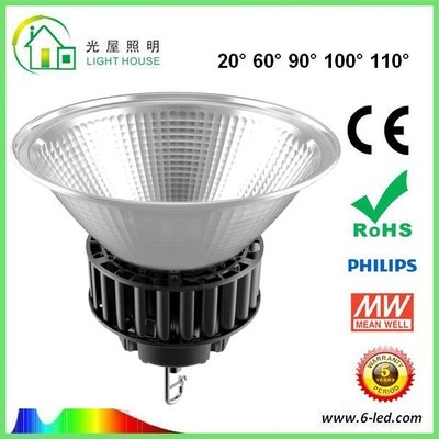 Energy Saving 100 Watt Led High Bay Light For Commercial Lighting , 100-120LM/W Efficiency