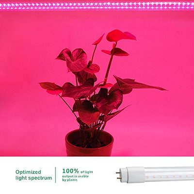 4 Foot Clear Shell Led Grow Lamps For Indoor Plants , 50~60Hz Frequency