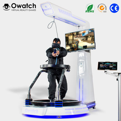 Virtual Reality Shooting Games Simulator VR Treadmill Simulator With Gun Model