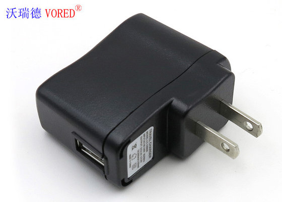 AC To DC USB Wall Charger With LED Indicator Light PC ABS Material
