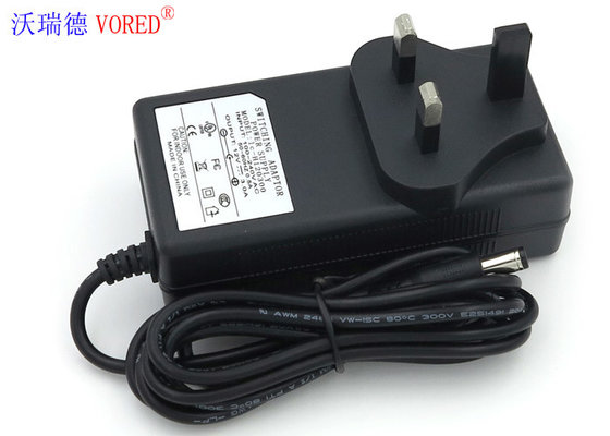 36W Plug In AC DC Power Supply Wall Adapter UK Standard FCC Approval