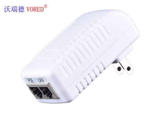 US Plug Ethernet Power Supply , Over Current Protection POE Power Supply