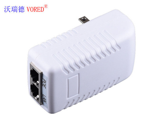 US Plug POE Power Adapter White Color PC ABS Material Easy Installation