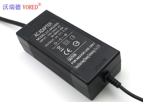 2 Amperes 24V AC DC Switching Power Supply With CE FCC Certifications