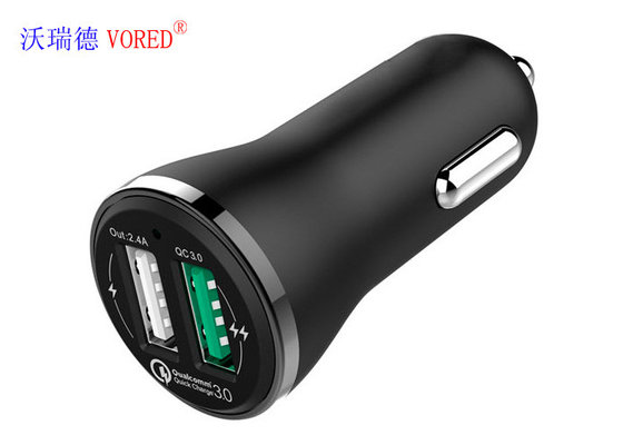 Quick Car Charger With USB Port 5V 1000MA / 2100MA RoHS Approval USB 3.0