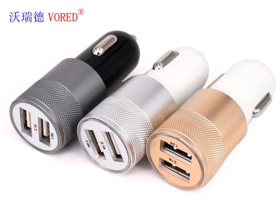 Universal Dual Port Usb Car Charger , Quick Charge 2.0 Smartphone Car Charger