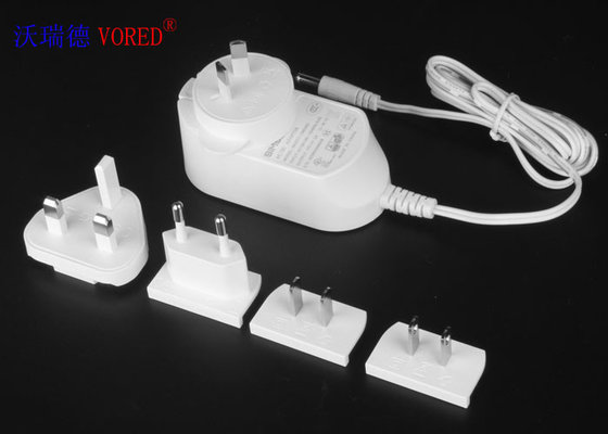 24W Interchangeable Power Adapters 100 - 240V AC Input  High Speed Charging