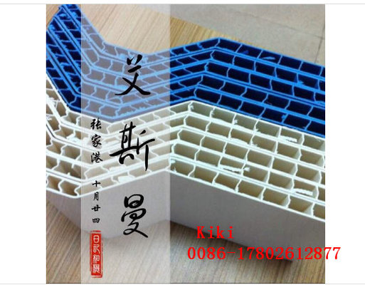 Plastic Hollow Double Layer Roll Forming Machine for Roofing Tiles 12mm - 14mm thickness