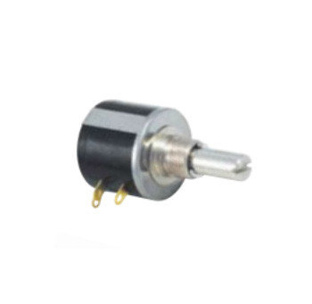 rotary potentiometer, wire wound potentiometer, potentiometer with metal shaft