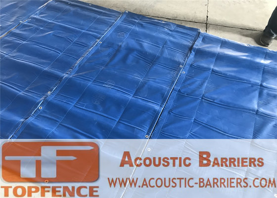 Mobile acoustic Barriers 40dB noise reduction 1000mmn x 2400mm and 1100mm x 2400mm Customized Size supplier