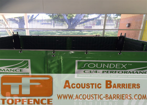 Temp Acoustic Fence 8'x12' for chain link fence panels customized size available supplier