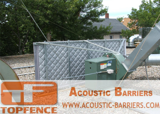 portable noise barriers sounding insulation blanket for 1.625 &quot;6' x 12' temporary chain link fence chain mesh 2.5&quot;x2.5&quot; supplier