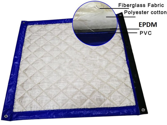 Temporary Acoustic Fencing Mass Vinyl Loaded 4 layer design waterproof non-flammable layer fireproof 40dB acoustic supplier