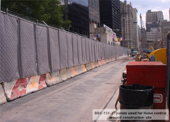 Temporary Sound Barriers 30dB noise Reduction Materials 4 layers + colour green cut Any Size supplier