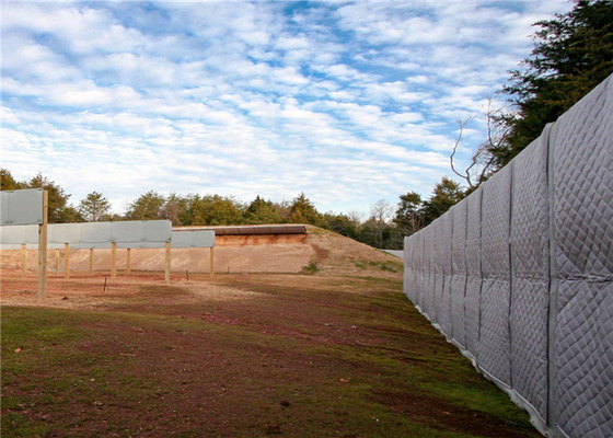 Construction sound barrier/ Temporary Acoustic Fencing 40dB noise reduction PVC fireproof and Waterproof Jacket supplier