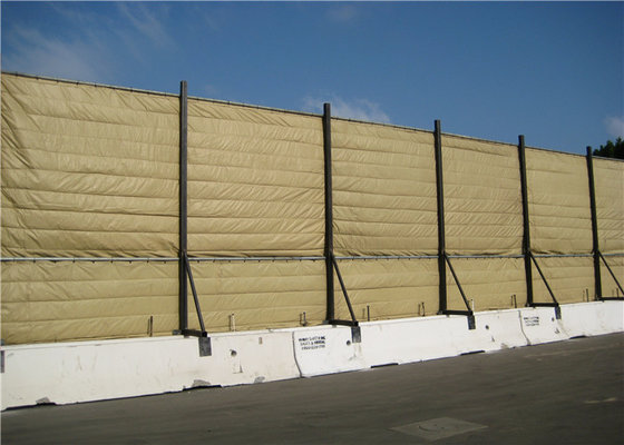 Temporary Mobile Noise Barriers Light Duty Design Flexiable up to 40dB voice reduction supplier