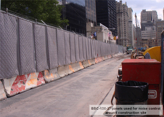 Temporary Sound Barriers 30dB noise Reduction Materials 4 layers + colour green cut Any Size supplier