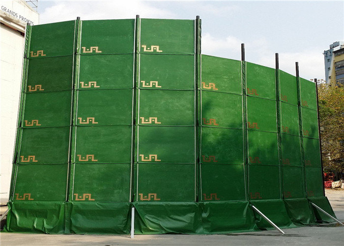Temporary Sound Barriers Wall Customized Dimension Noise Absorption and Reduction 27dB 40dB supplier