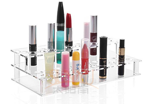 Customized Clear Acrylic Makeup Display Stand Lipstick Display Holder