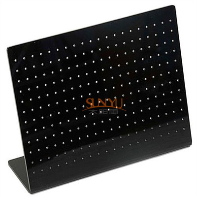12 Rows 20 Holes Black Acrylic Display Stands Earring Jewelry Holder