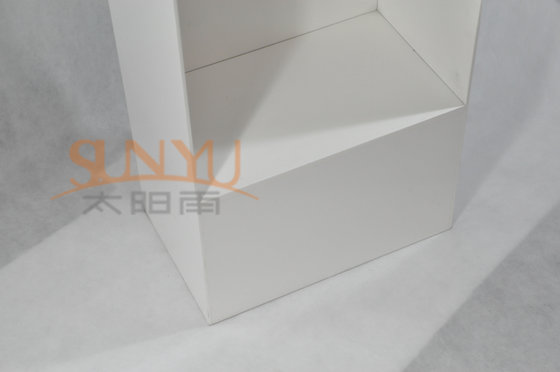 Completely White MDF Floor Display Stands With Dismounting Shipping