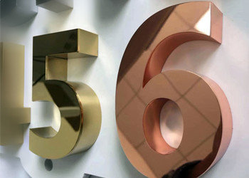 3D built up mirror face stainless steel Dimensional Letter Signs with gold color
