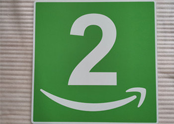 Custom Aluminum Room Number Signs Round Corner UV Resistant Printing For Office