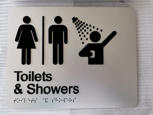 Round Corner 1.6 SNA Anodized Aluminium Braille Signs