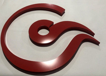 Dimensional 3D Acrylic Letters Non - Illuminated Customized Company Office Signs