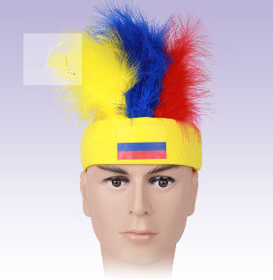Country Flag Sports Fans Wig Hat Color 2018  Russian World Cup fans wig