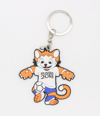 2018  soft key chain hanging Russian World Cup mascot Wolf  Zabivaka