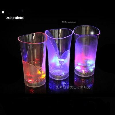 Colorful Flashing Led Light cup Magic Led Champagne Glass Flash Bar Mug Drink Cup for Party Magic glass magic cup