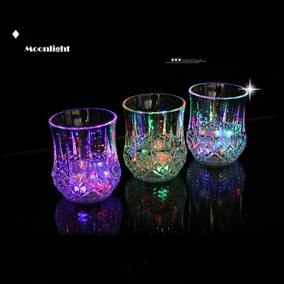 Colorful Flashing Led Light cup Magic Led Champagne Glass Flash Bar Mug Drink Cup for Party Magic glass magic cup
