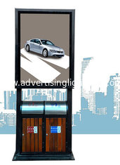 China Fashion and practicality advertising light box with trash can supplier