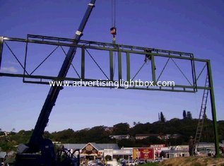 China Gantry billboard advertising galvanized steel structure supplier