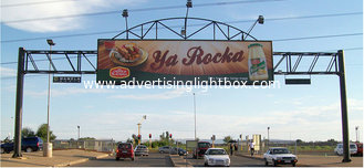 China Gantry galvanized steel structure billboard supplier