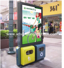 China 2017-6  Hot  Sale   Advertising Light Box with  Gabage Bin supplier