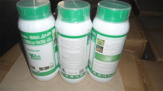 Herbicide  pesticide package, 1L bottle in color carton