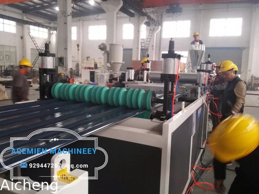 PVC ASA plastic roofing tile extrusion machine recycling machine
