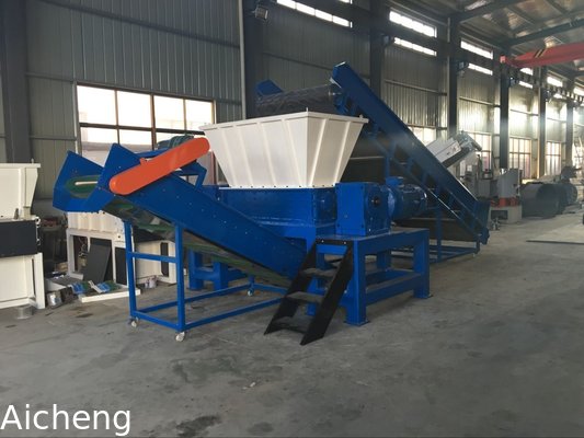 High quality double shaft shredding machine PE PP plastic crusher Plant Waste film crusher shreeder machinery