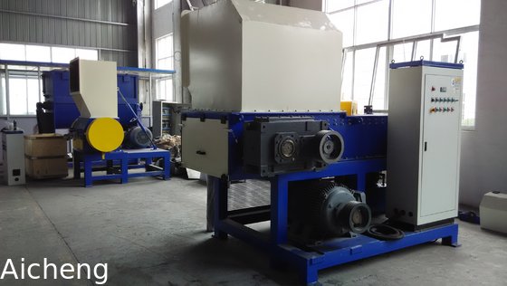 High quality PPPE RUBBER PET single shaft shredder machine waste shredder machine PE PP film shreedering