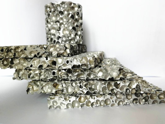 Strong Lightweight Aluminum Faced Foam Board Porous Metal Panel SGS Passed
