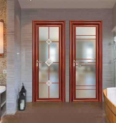 80x35 concave surface  aluminum glass door good quality interior doors sound proof aluminum casement door