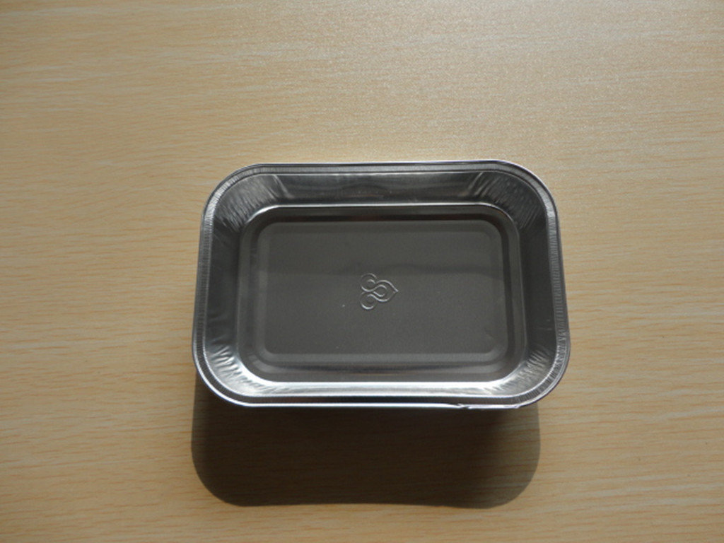 Aluminum Foil Casserole Dishes Container With Leaf Cover For Thailand Airlines