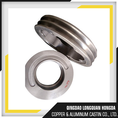 Surface Finishing A356 T6 Aluminum Belt Pulleys CNC Machining Double V Belt Pulley